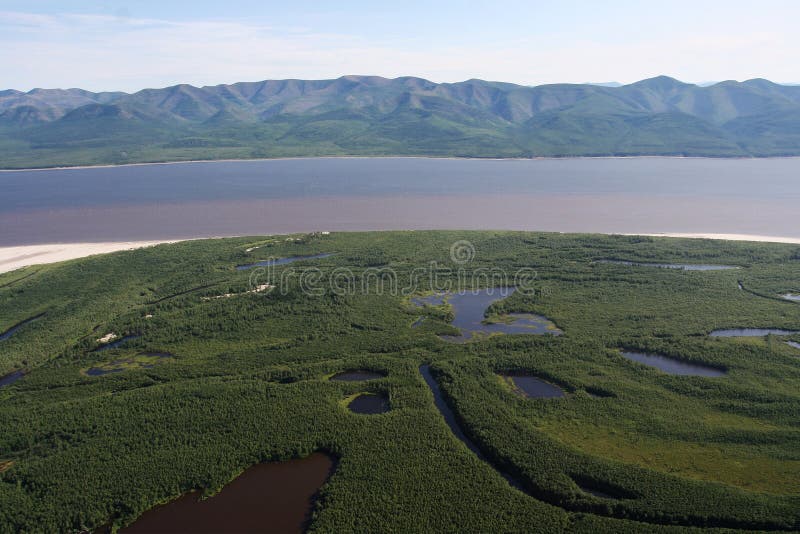 View from the Helicopter on the River Stock Image - Image of helicopter ...