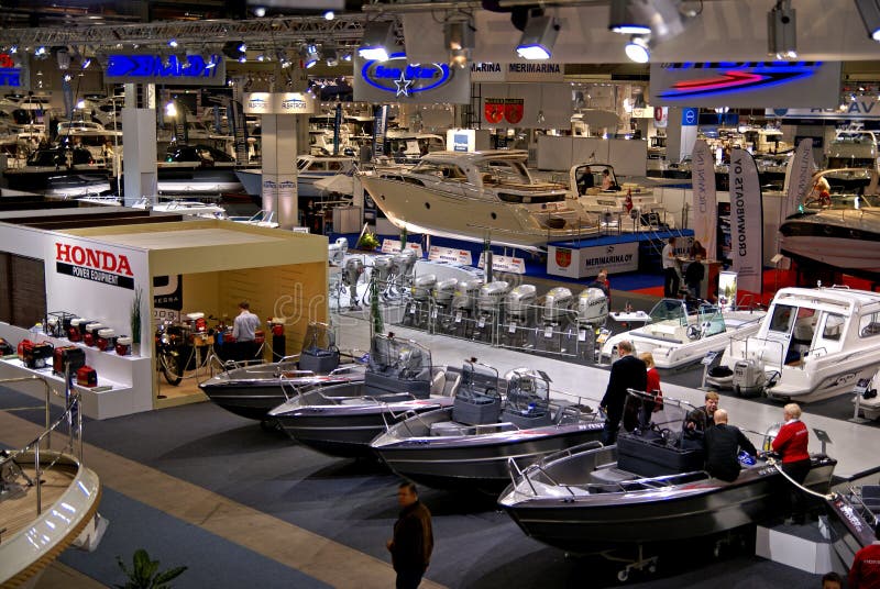 View of Helsinki Boat Show 2009 Exibition Hall Editorial Photo - Image ...