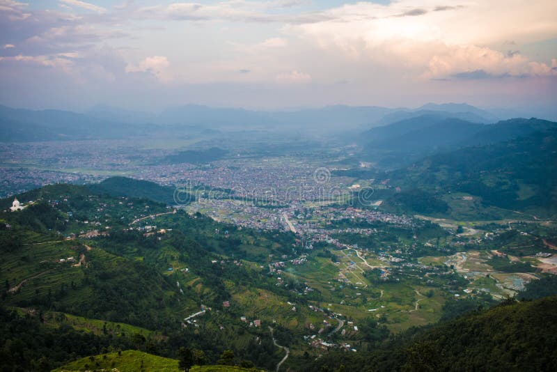 View from high mountain stock image. Image of mountain - 99760789