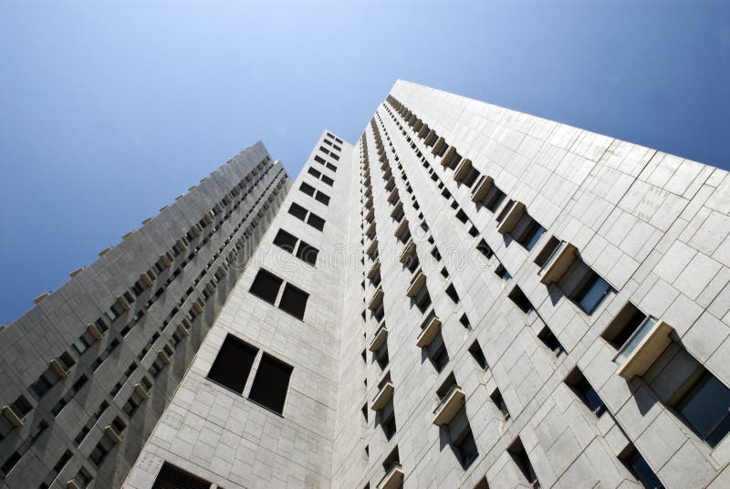 View of the High-rise Building Stock Image - Image of rise, modern ...