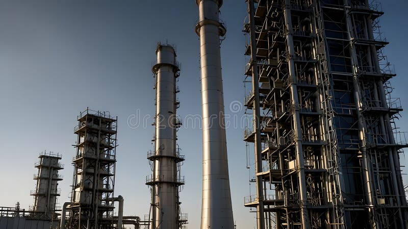 High-tech Carbon-capturing Towers in Clean Environments Stock ...