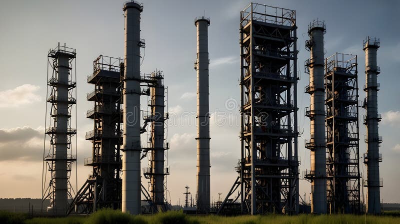 High-tech Carbon-capturing Towers in Clean Environments Stock ...