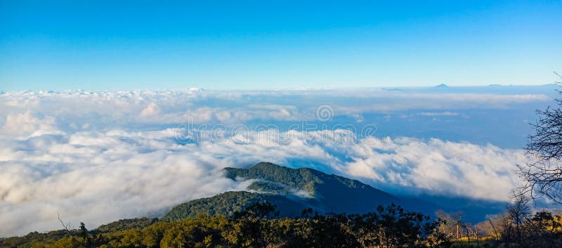 The View from Highest Mountain in West Java Stock Photo - Image of view ...