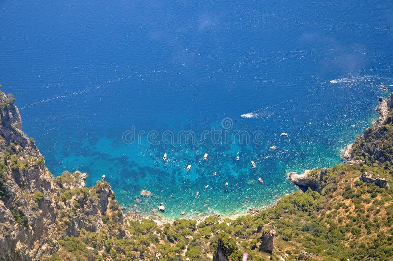 Capri blue grotto stock image. Image of boat, blue, italy - 97521129