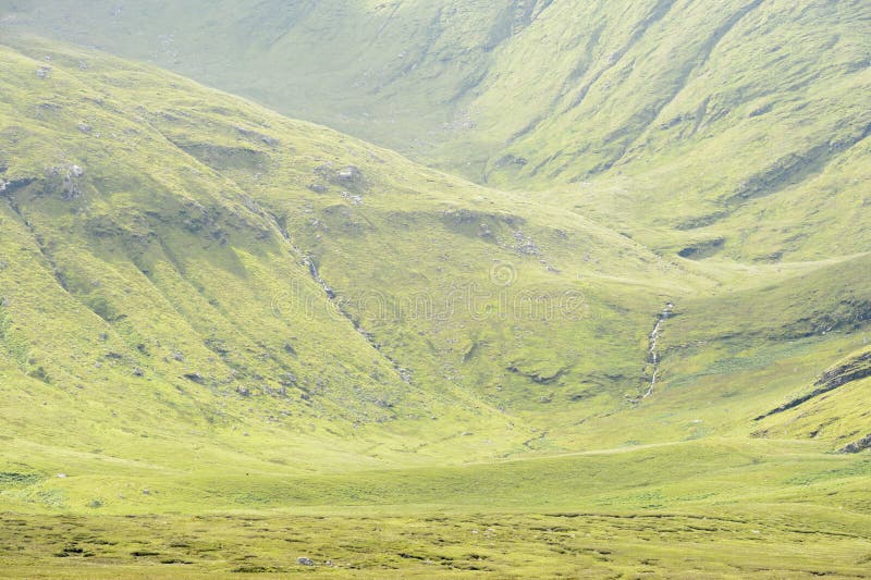 View on Highlands Mountain Slope, Cranstackie Stock Image - Image of ...