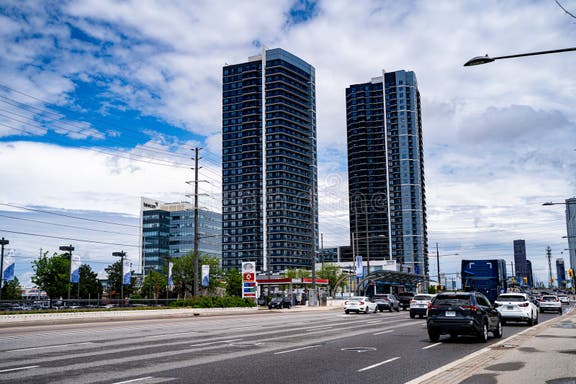 View of Highway 7 Corridor in Markham. Editorial Image - Image of ...