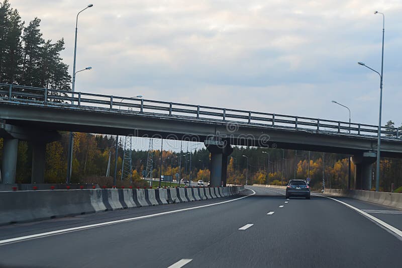 View on Higway and Road Bridge Above Stock Image - Image of view ...