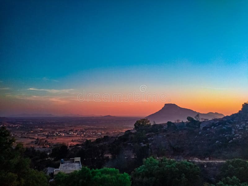 A View of a Hill from Another Hill with Beautiful Clouds . it Looks ...