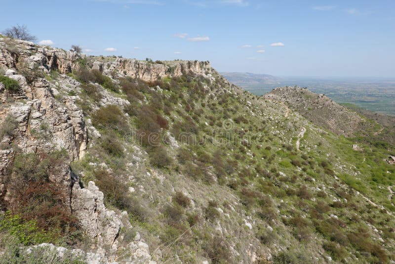 View of a Hill and Its Rocks Stock Image - Image of mountain, geology ...