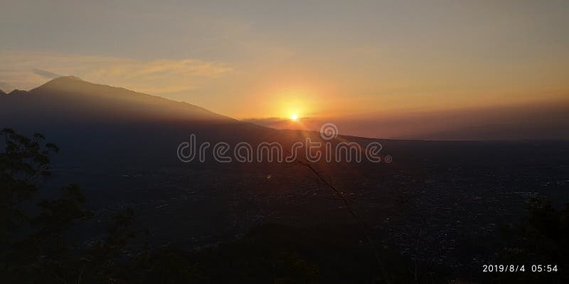 The View on the Hill is Located in the Stone Town of East Java ...