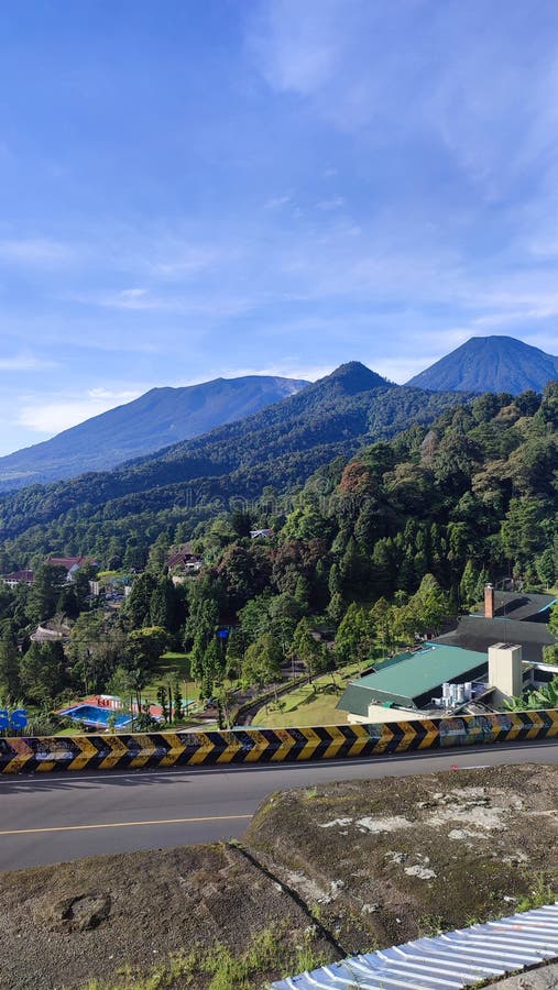View of the Hill at Puncak Bogor Stock Photo - Image of hill, street ...