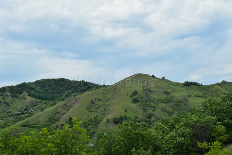 View of the Hills in Spring. Beautiful Nature Landscape Stock Photo ...