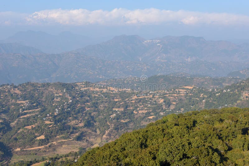 The Scenic Landscape View of Tansen and Madi Phat, Palpa from the ...
