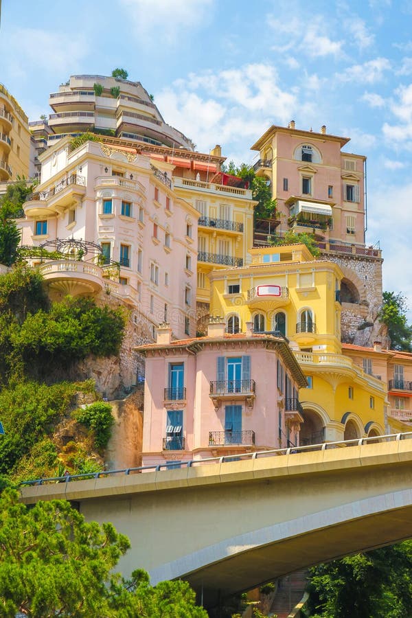 Historic Architecture of Monaco on a Sunny Day Editorial Photo - Image ...