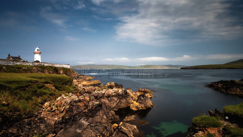 View of the Historic Broadhaven Lighthouse on the Mullet Peninsula in ...