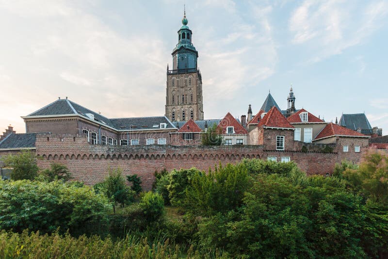 View at the Historic Dutch Town Zutphen Stock Image - Image of european ...