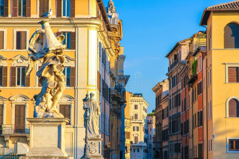 View on a Historic Statue in Rome Stock Image - Image of museum ...