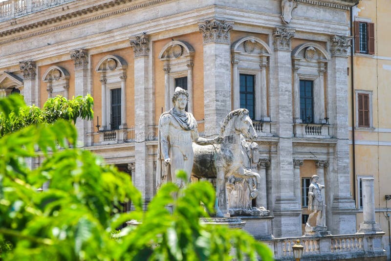 View on a Historic Statue in Rome Stock Image - Image of mythology ...