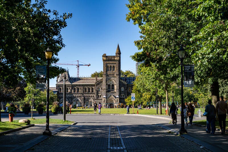 View of Historic University College Building at University of Toronto ...