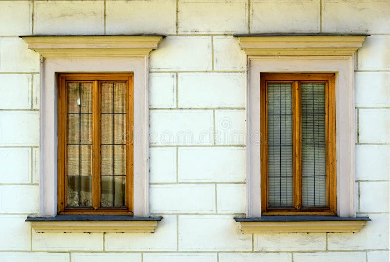 Small windows in Prague stock photo. Image of built - 110094104