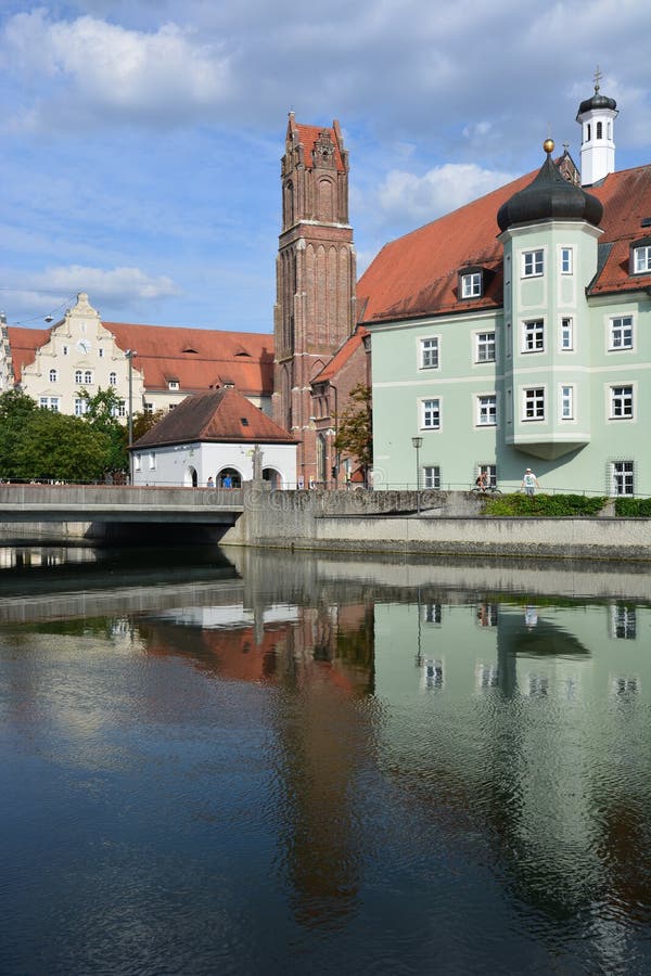 View in the Historical City of LANDSHUT, Germany Editorial Stock Image ...