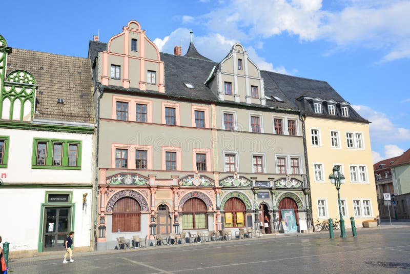 View in the Historical City of Weimar, Thuringia, Germany Editorial ...