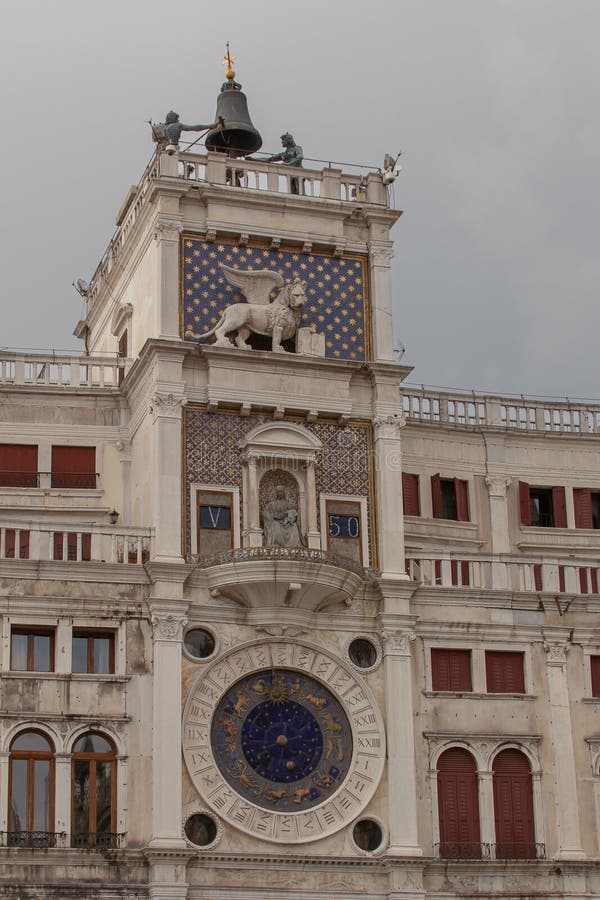 View of the Historical Clock with Bells from the Pedestrian Street ...