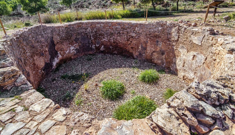 View of the Historical Site of Lavrion Ancient Silver Mines Stock Photo ...
