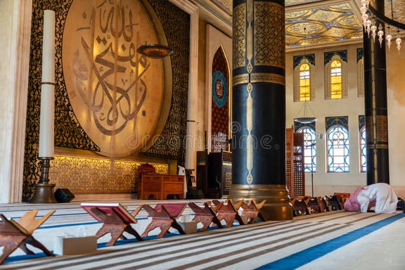 View of Holy Al Quran Inside a Mosque Stock Photo - Image of religious ...