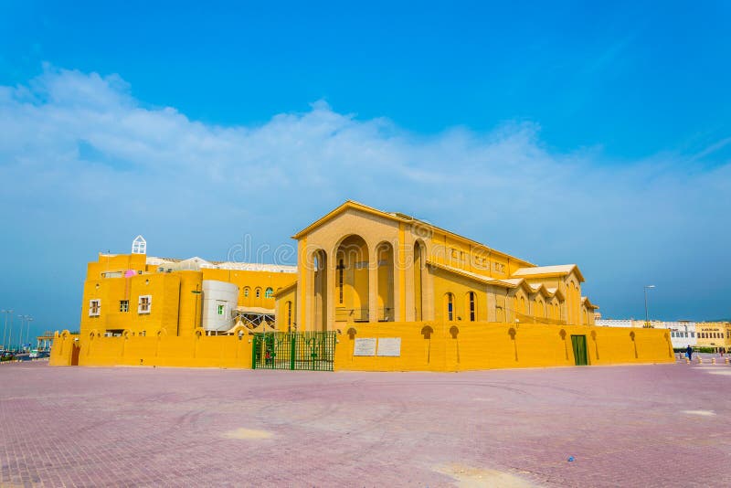 View of the Holy Family Cathedral Parish in Kuwait....IMAGE Stock Photo ...