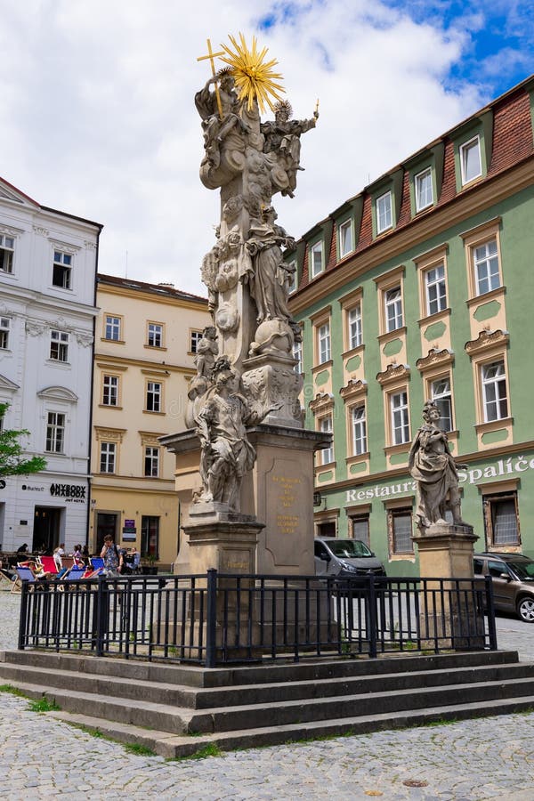 View of Holy Trinity Column Editorial Photography - Image of ...