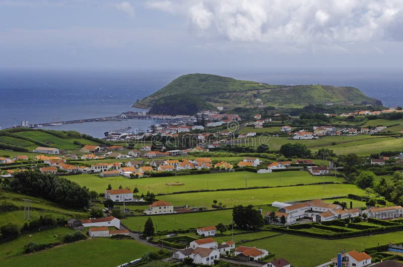 Faial island view stock photo. Image of azores, filds - 24813694