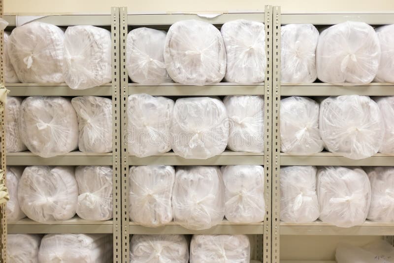 View of a Hospital Clean Linen Stock Image - Image of clinical, object ...