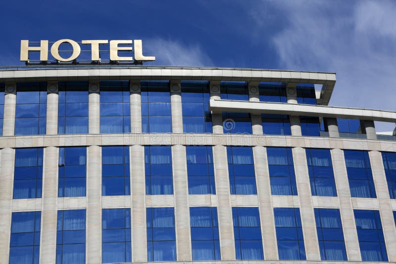 View of the hotel stock photo. Image of commercial, life - 55091324