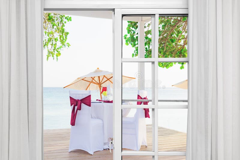 Festive Romantic Dinner Table Stock Image - Image of decor, design ...