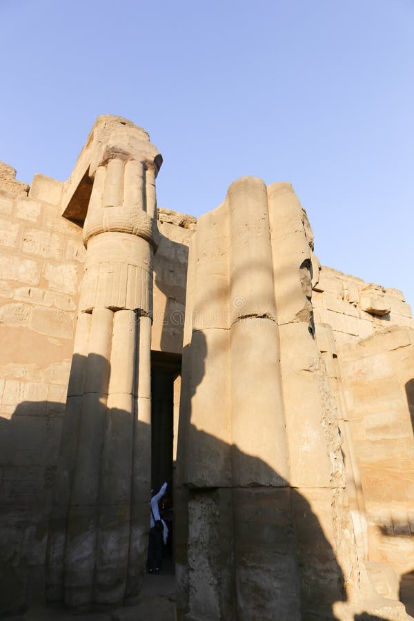 Huge Columns As Lotus Flower Karnak Temple Stock Image - Image of ...