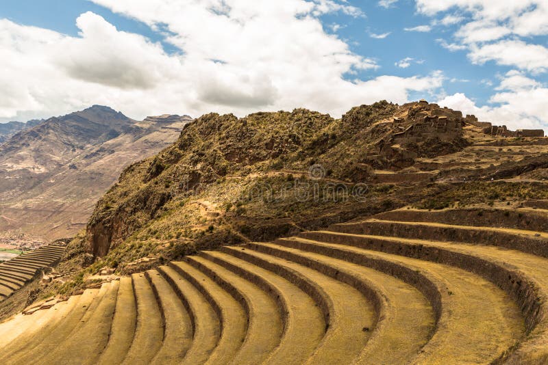 Concentric Terraces of Stone and an Underground Aqueduct, Pre Inca ...