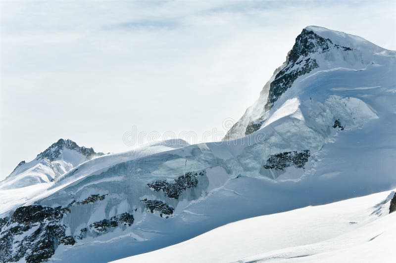 View at Huge Crystal Clear Alpine Glacier Stock Photo - Image of kleine ...