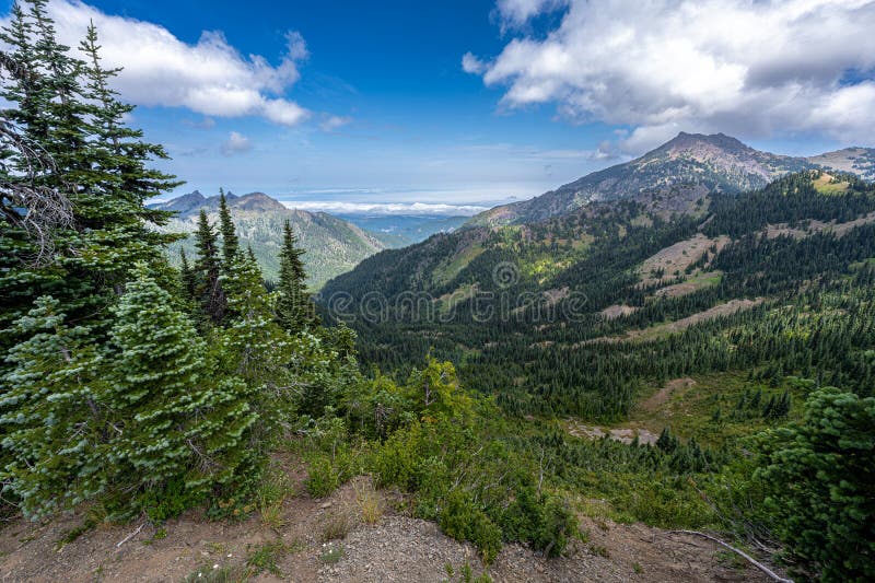 View from the Hurricane Ridge Stock Photo - Image of cloud, hill: 371133604