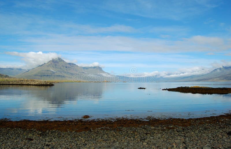 View on the Icelandic bay stock image. Image of natural - 21958091