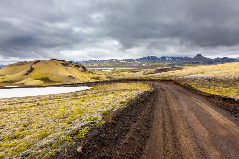 View at Icelandic Plains during Summertime Stock Image - Image of ...