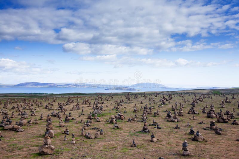View at Icelandic Plains during Summertime Stock Photo - Image of ...