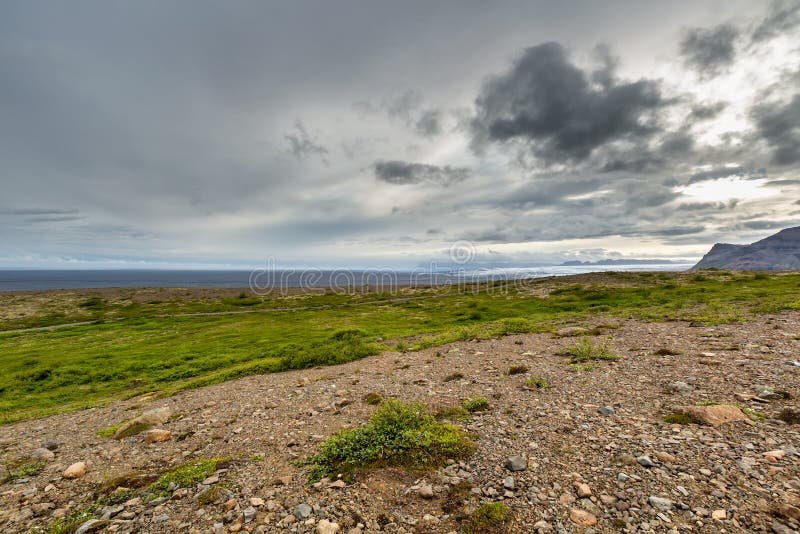 View at Icelandic Plains during Summertime Stock Photo - Image of hill ...