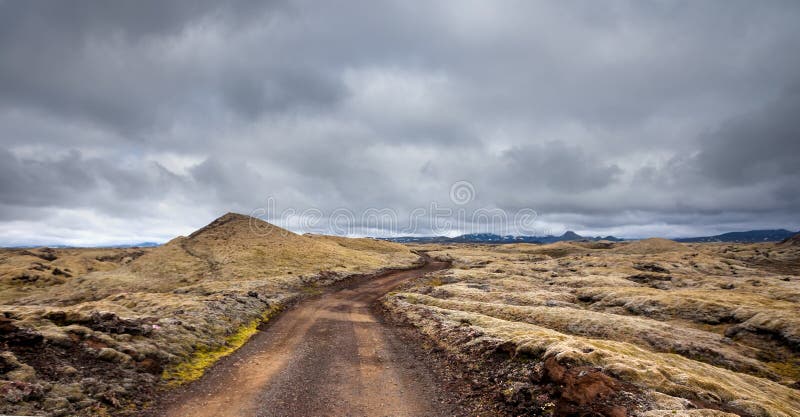 View at Icelandic Plains during Summertime Stock Image - Image of ...