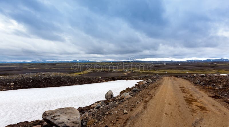 View at Icelandic Plains during Summertime Stock Photo - Image of ...