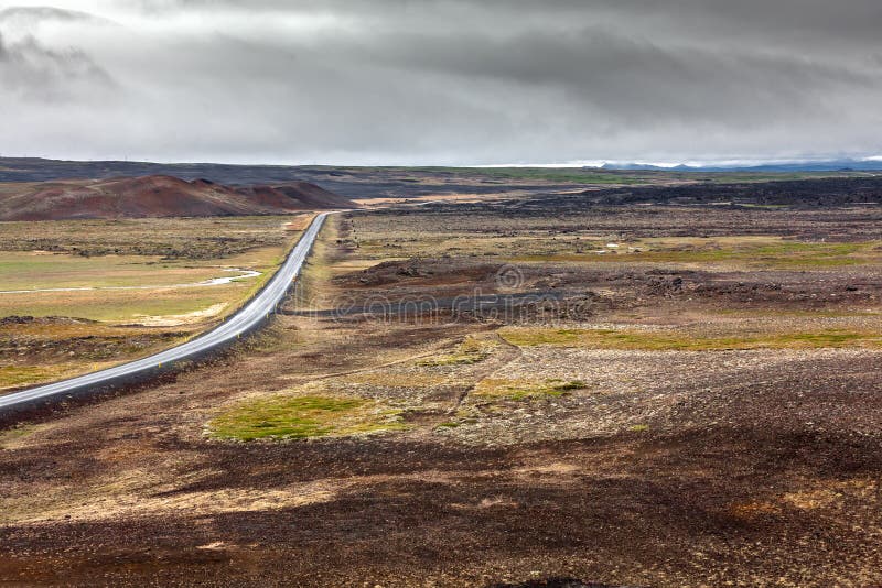View at Icelandic Plains during Summertime Stock Photo - Image of ...