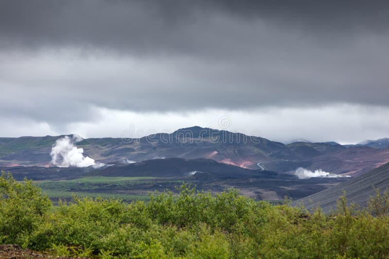 View at Icelandic Plains during Summertime Stock Photo - Image of view ...