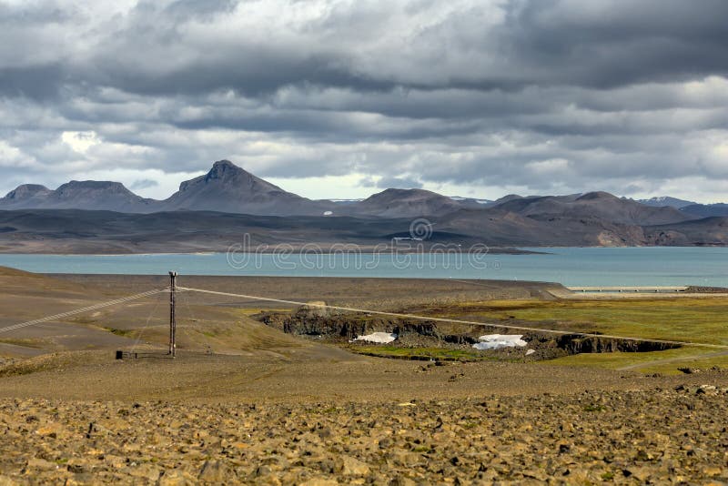 View at Icelandic Plains during Summertime Stock Image - Image of ...
