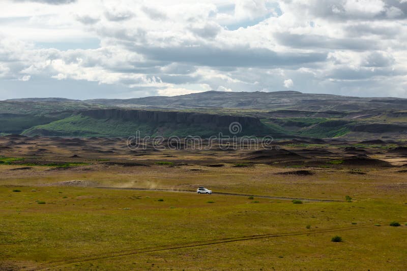 View at Icelandic Plains during Summertime Stock Photo - Image of plain ...
