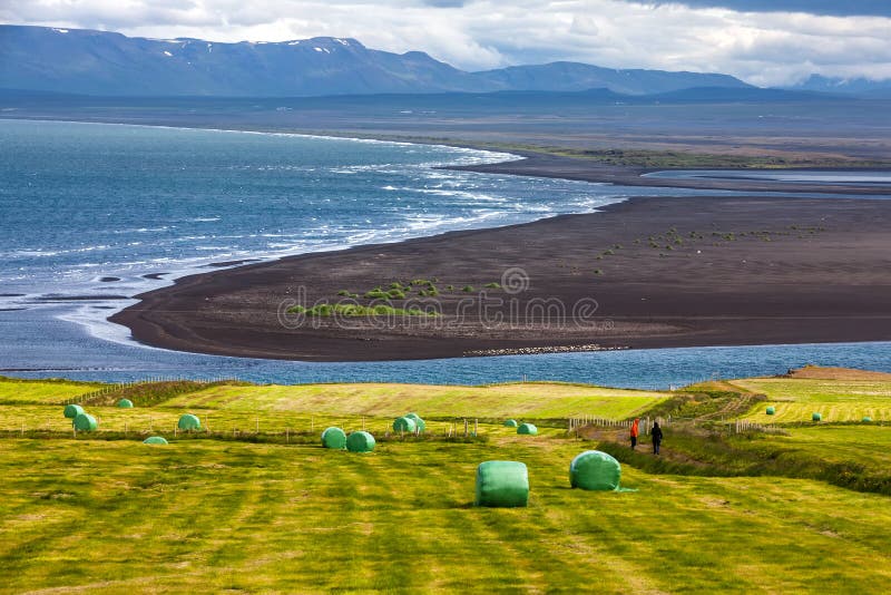View at Icelandic Plains during Summertime Stock Image - Image of ...